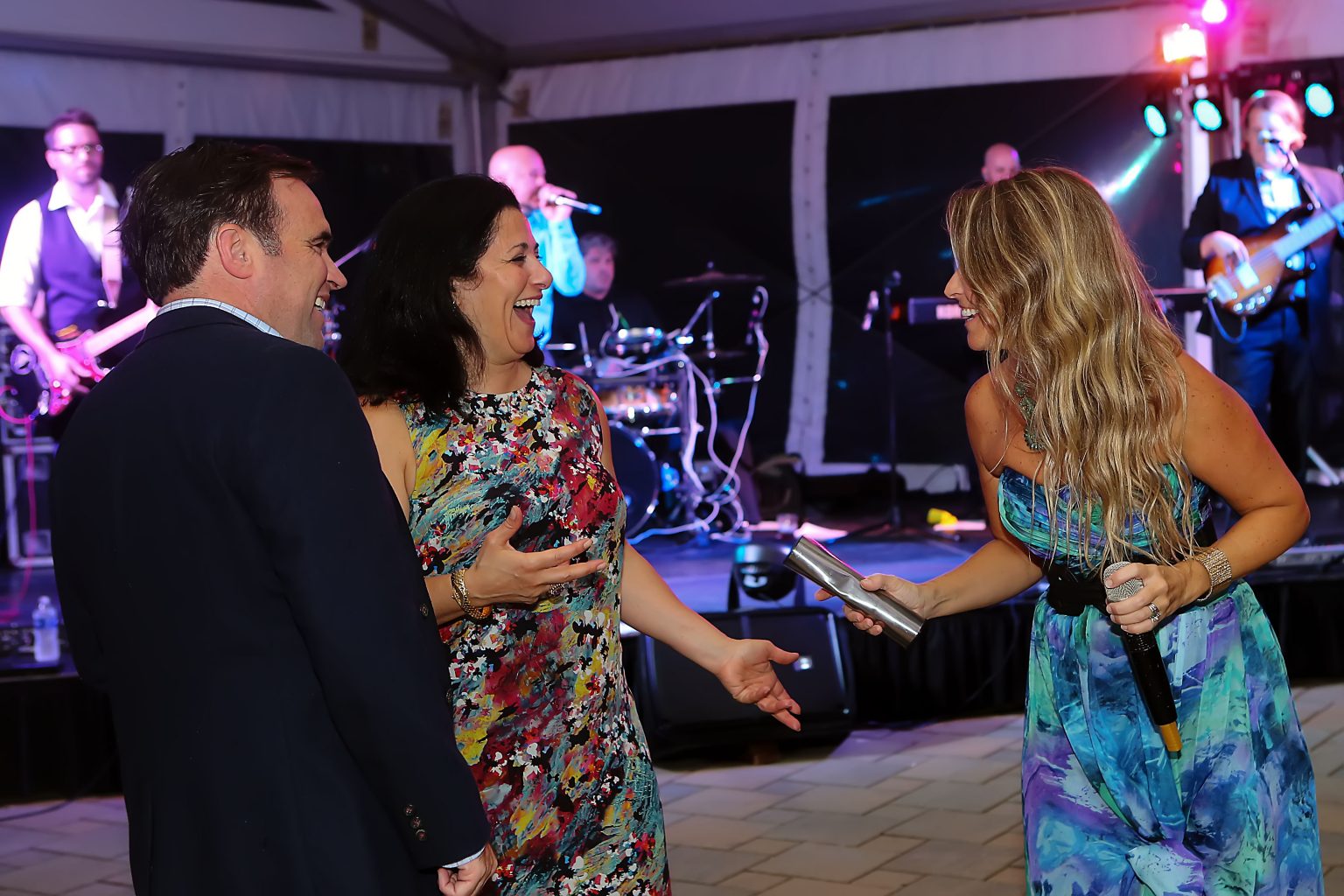 John and Dena Cranley with Stays in Vegas singer Shannon Kramer ...